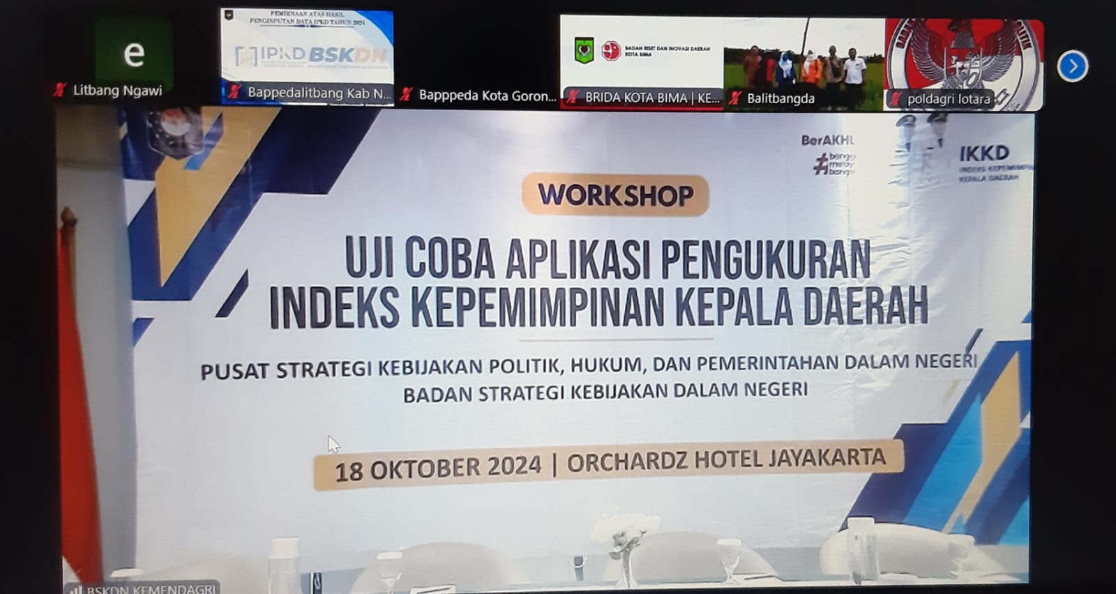 Workshop Aplikasi Pengukuran Indeks Kepemimpinan Kepala Daerah (IKKD ... Workshop Aplikasi Pengukuran Indeks Kepemimpinan Kepala Daerah (IKKD ...